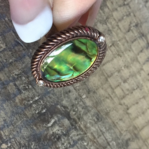 Jewelry | Copper Abalone Ring | Poshmark